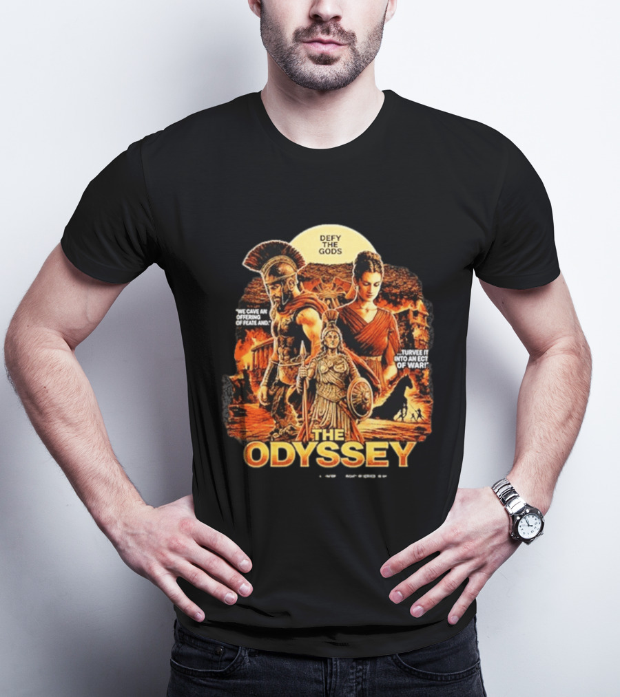 The Odyssey Defy The Gods Greek Mythology Warrior Achilles Helen Of Troy T-Shirt