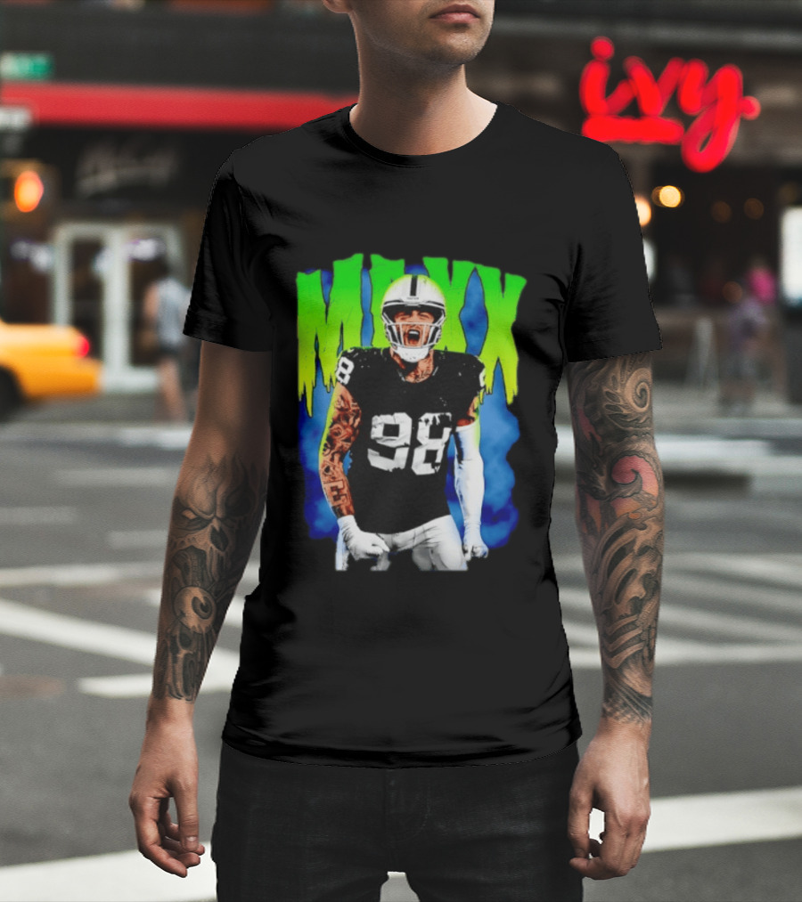 Maxx Crosby 98 Las Vegas Raiders Football Player Jersey T-Shirt