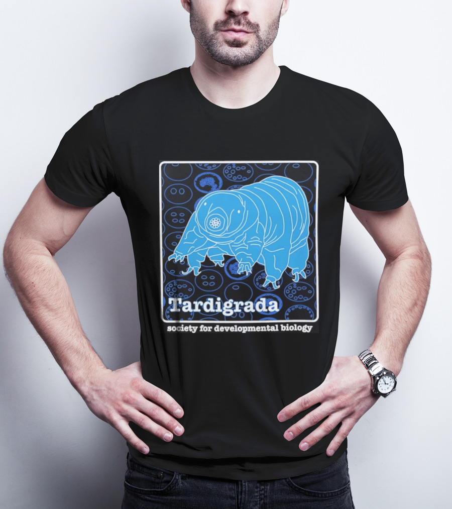 Tardigrada Society For Developmental Biology Blue Water Bear T-Shirt