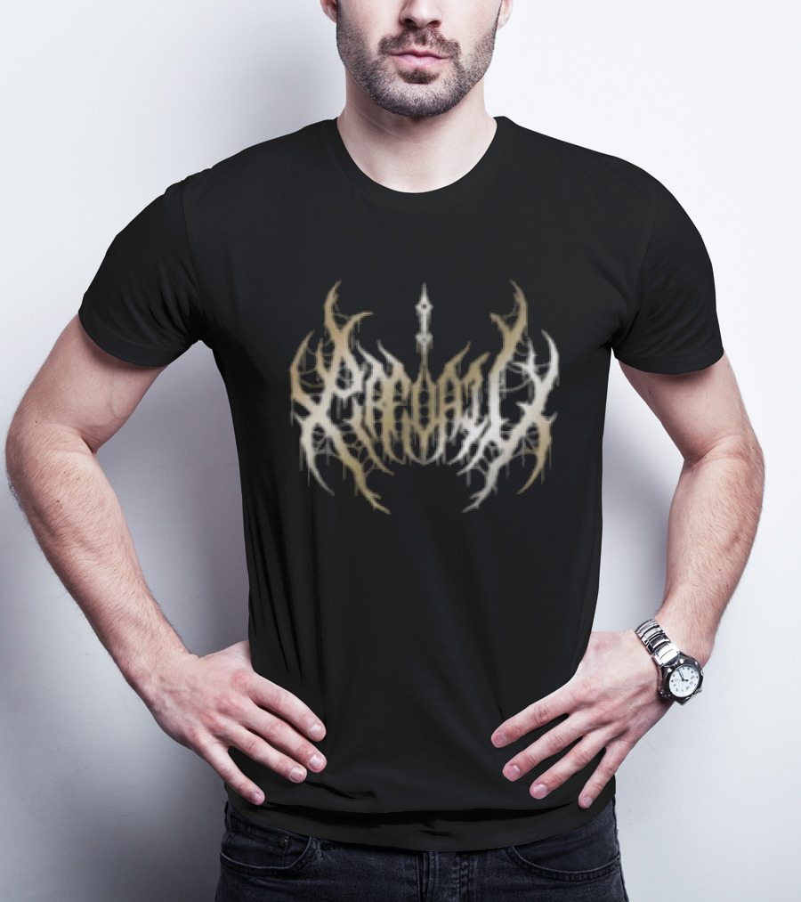 I Prevail Store Born To Suffer Foil Pullover Black Curved Tribal T-Shirt