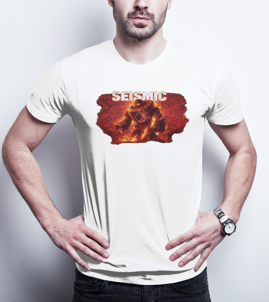 Seismic Magnitude Lava Golem Erupts With Power T-Shirt