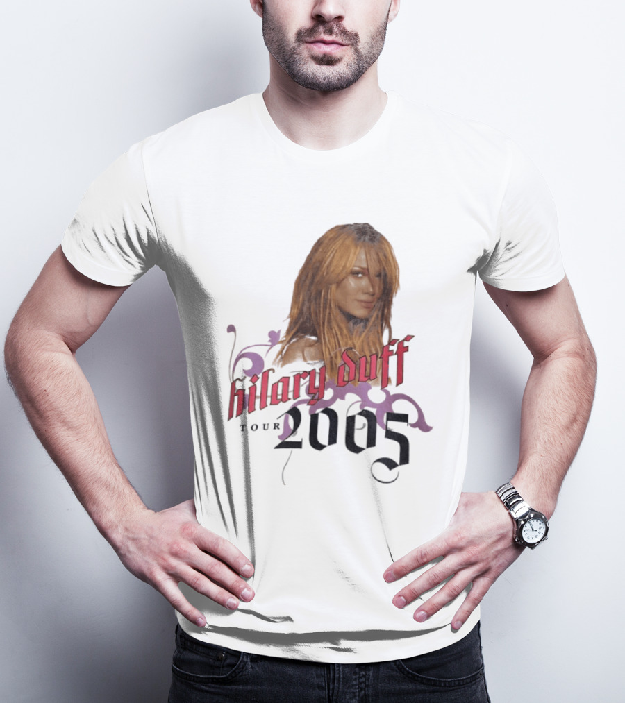Hilary Duff Tour 2005 Y2K Vintage Style Nostalgia Pop T-Shirt