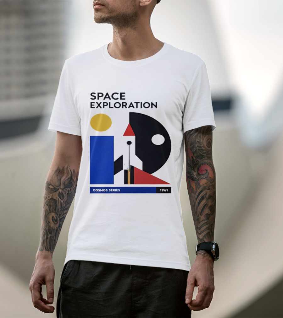 Space Exploration 1961 Cosmos Series Retro Geometric T-Shirt