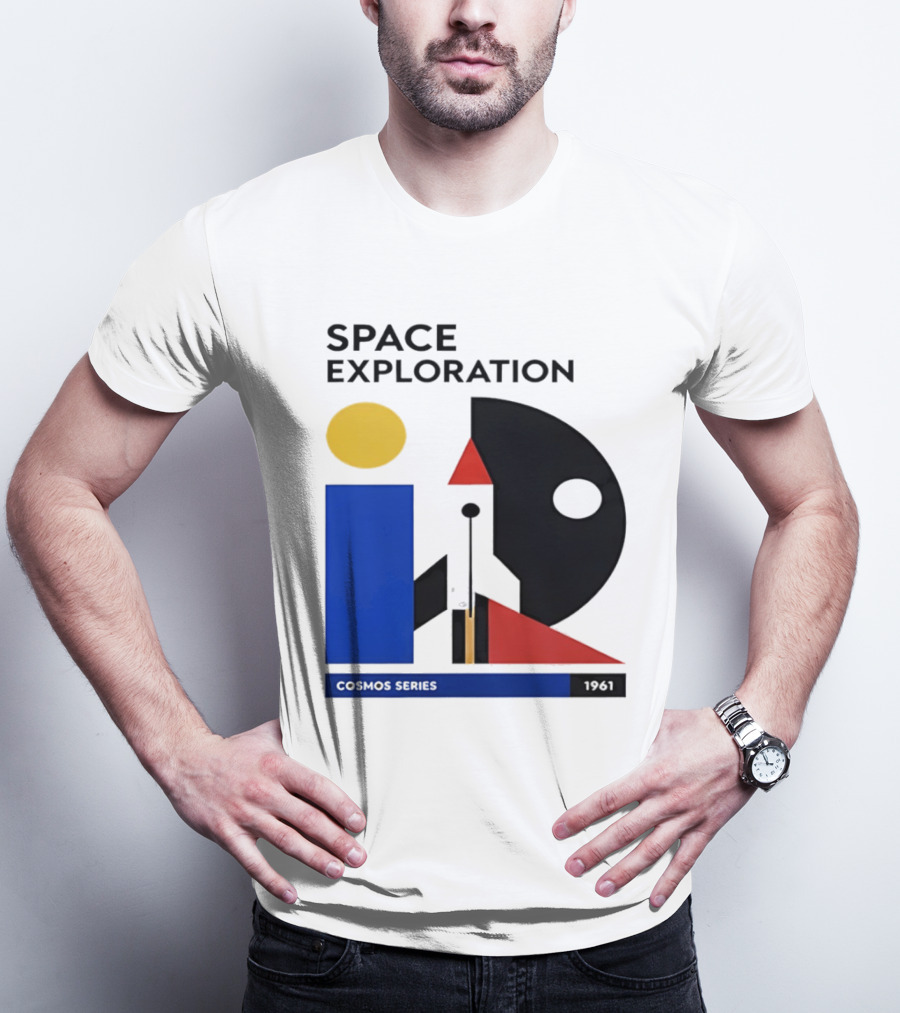 Space Exploration 1961 Cosmos Series Retro Geometric T-Shirt