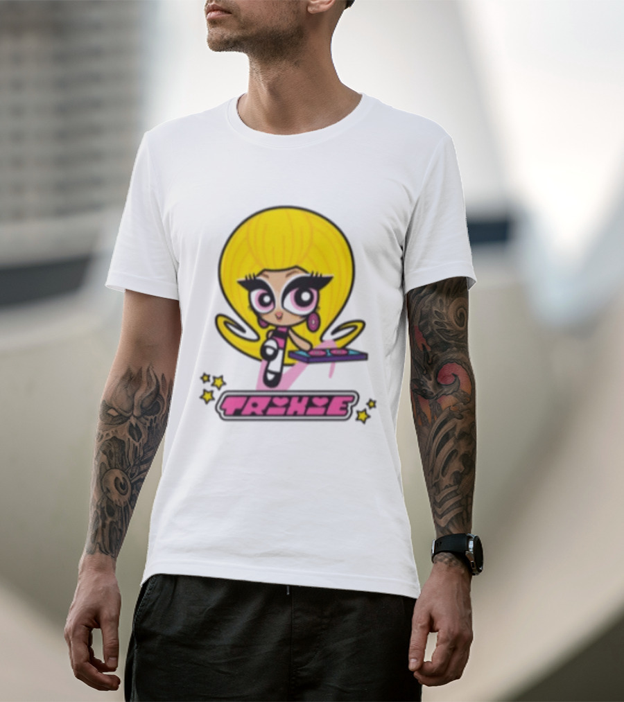 Trixie Mattel Spd Babydoll Pink Cartoon Character Stars T-Shirt
