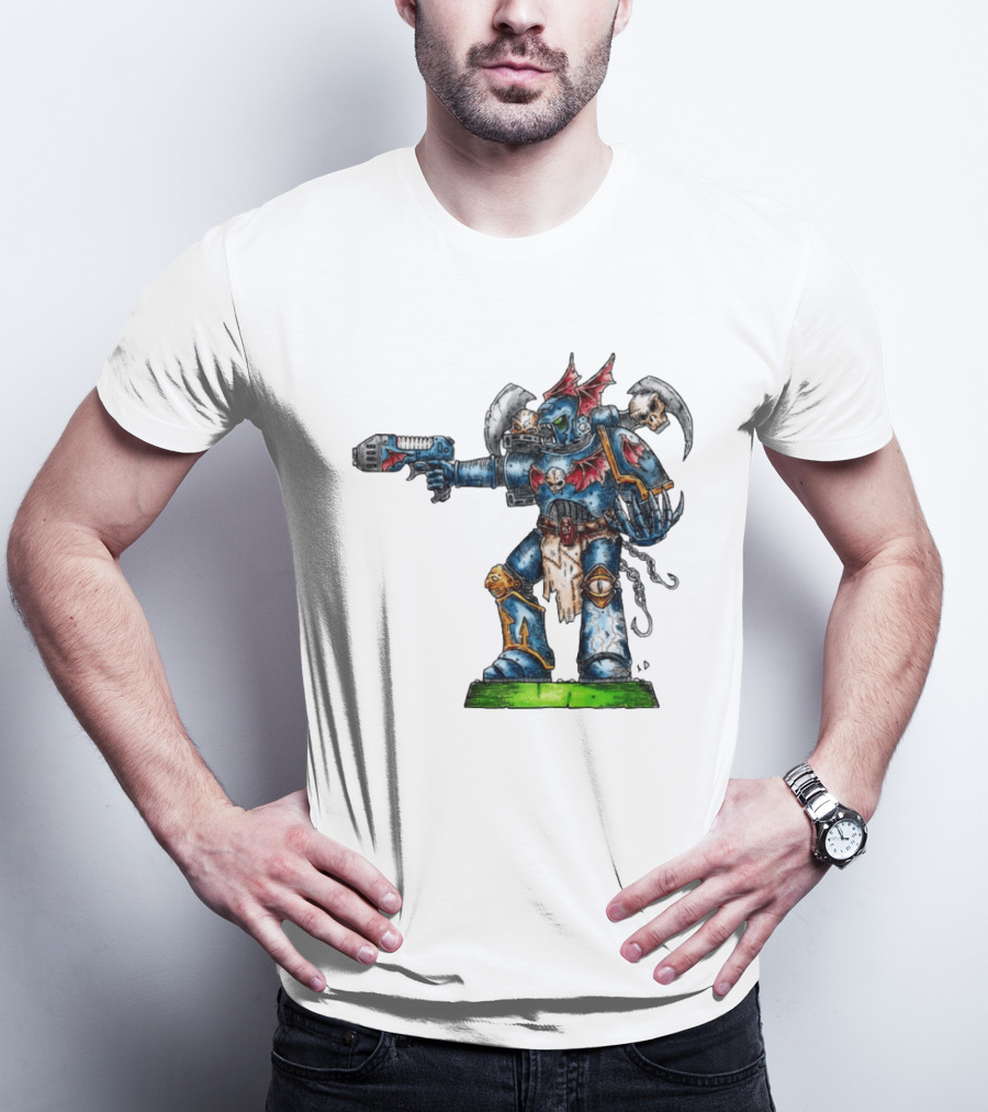 Warhammer 40K Night Lords Chaos Space Marine By Niklas Wistedt T-Shirt