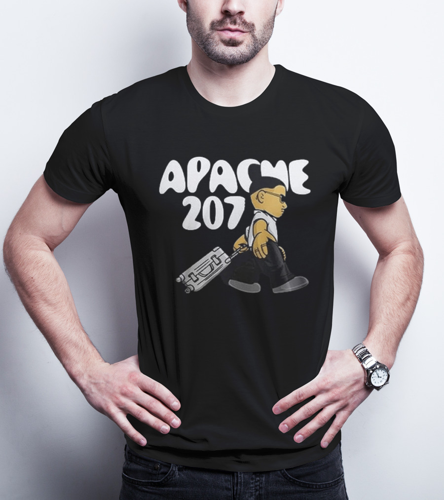 Apache 207 Arena Tour 2026 Zusatzshows Limited Edition Black Cartoon T-Shirt
