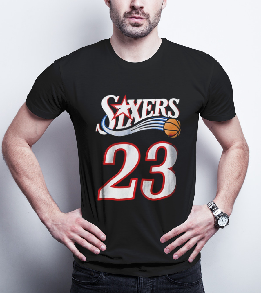 Philadelphia 76ers Number 23 Sixers Basketball Jersey T-Shirt