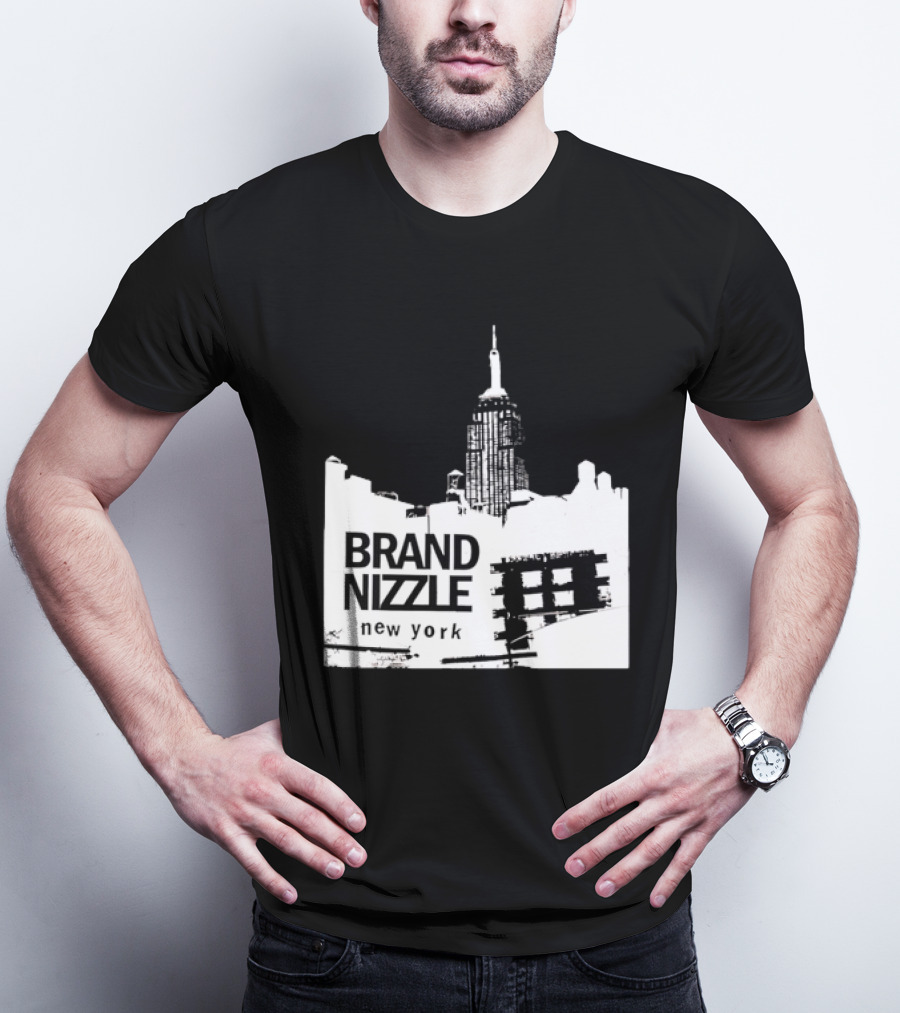 BRAND NIZZLE New York Empire State Building Skyline T-Shirt