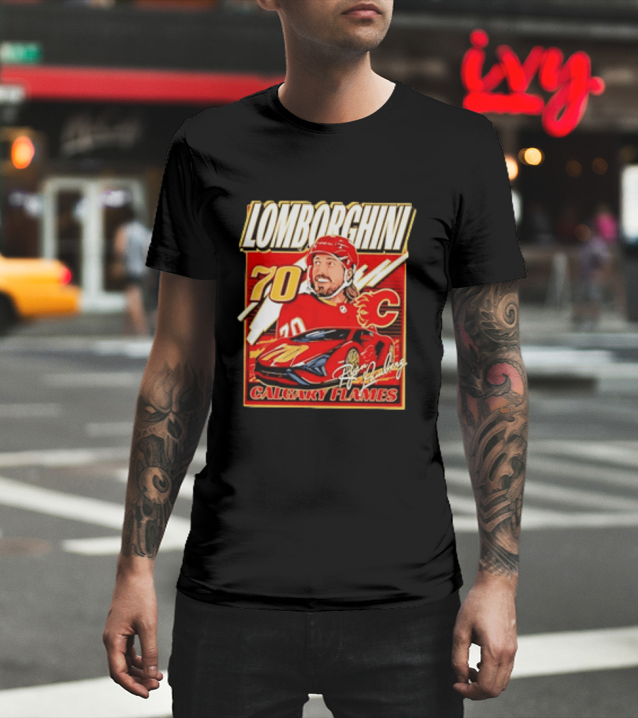 Lomborghini Ryan Lomberg 70 Calgary Flames T-Shirt
