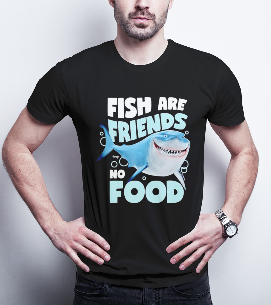 Bruce The Shark Fish Are Friends Not Food Disney Pixar T-Shirt