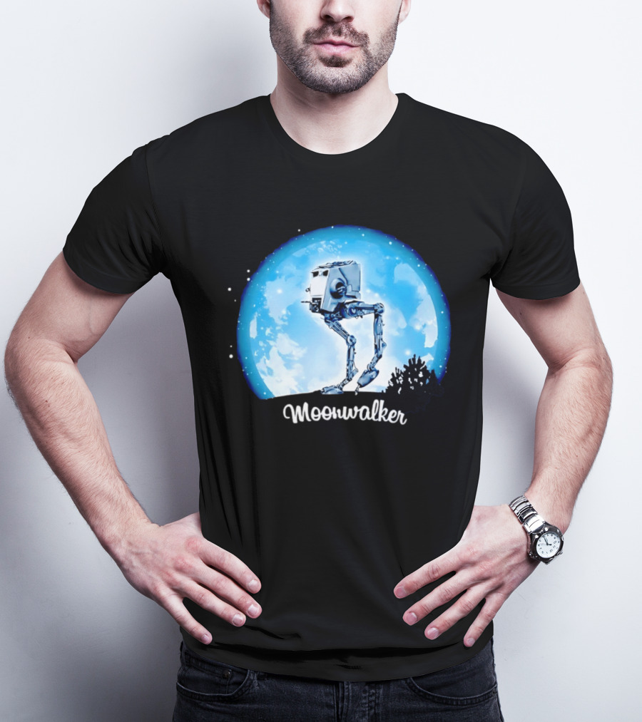 Star Wars AT ST Moonwalker Imperial Walker Moon Scene T-Shirt