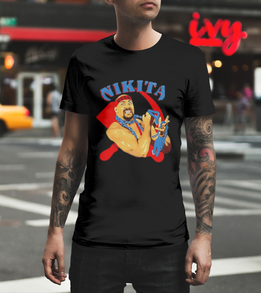 Nikita Koloff USSR Hammer And Sickle NWA Wrestling Pro T-Shirt
