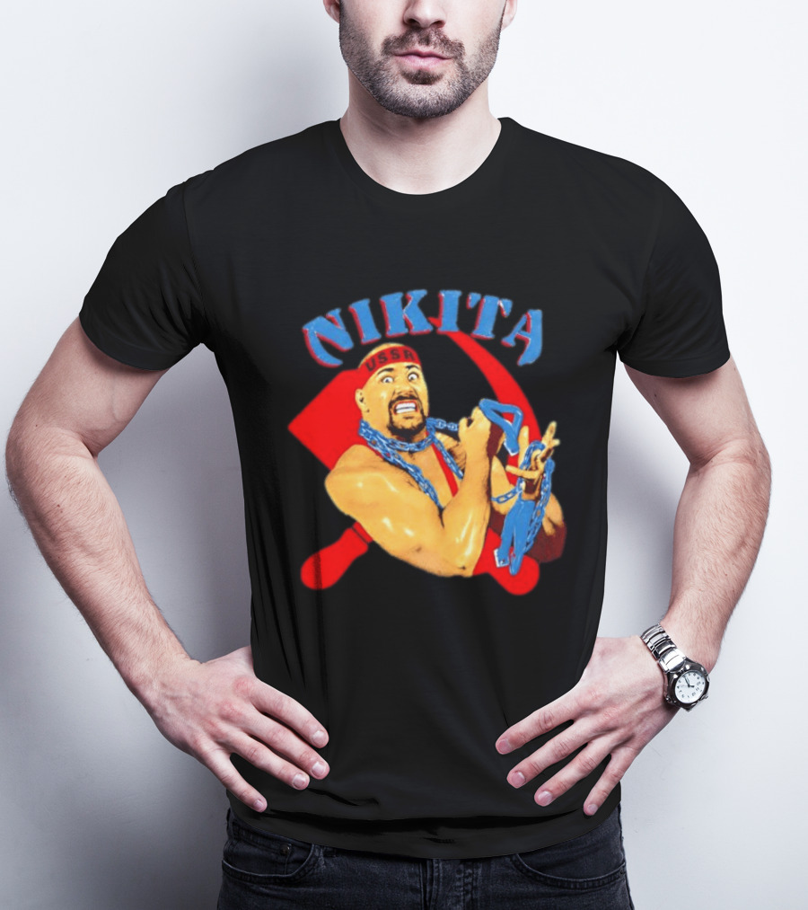 Nikita Koloff USSR Hammer And Sickle NWA Wrestling Pro T-Shirt