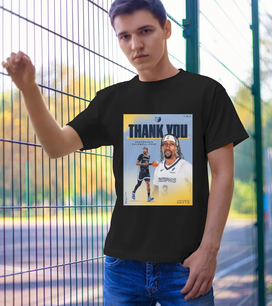 Thank You Kentavious Caldwell Pope Memphis Grizzlies Basketball 3 NBA Fan T-Shirt