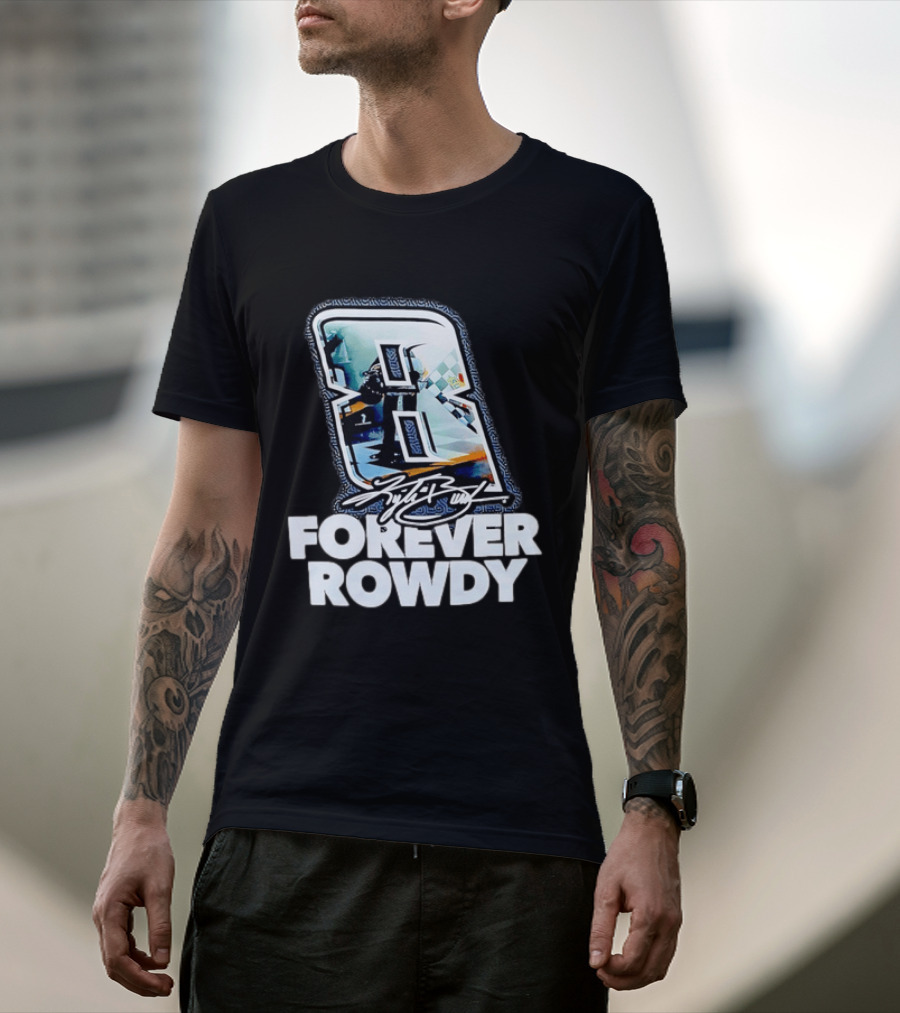KFB 8 Forever Rowdy NASCAR Racing Plaid T-Shirt