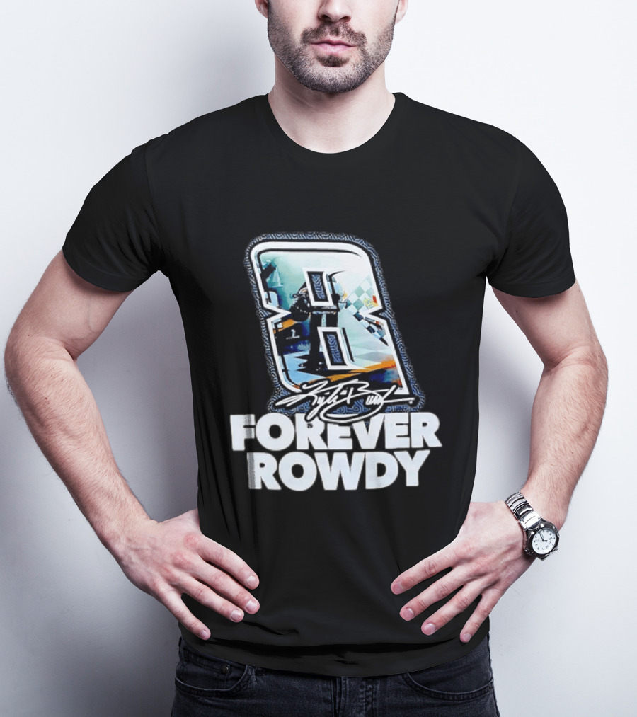 KFB 8 Forever Rowdy NASCAR Racing Plaid T-Shirt