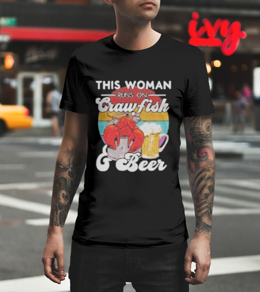 This Woman Runs On Crawfish And Beer With Vintage T-Shirt