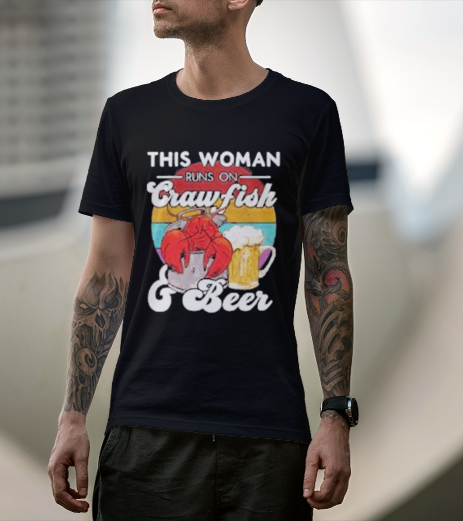 This Woman Runs On Crawfish And Beer With Vintage T-Shirt