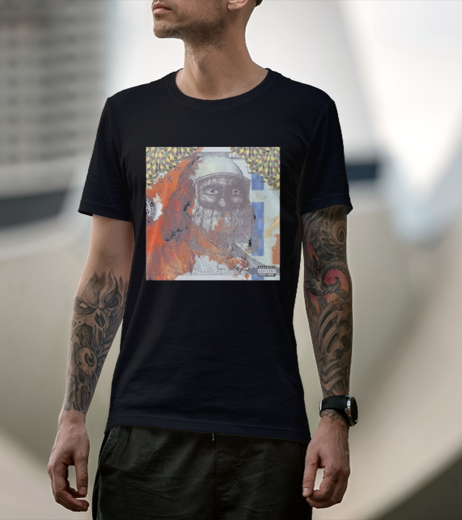 US Vs. Them Franklin Money Mask Art Parental Advisory T-Shirt