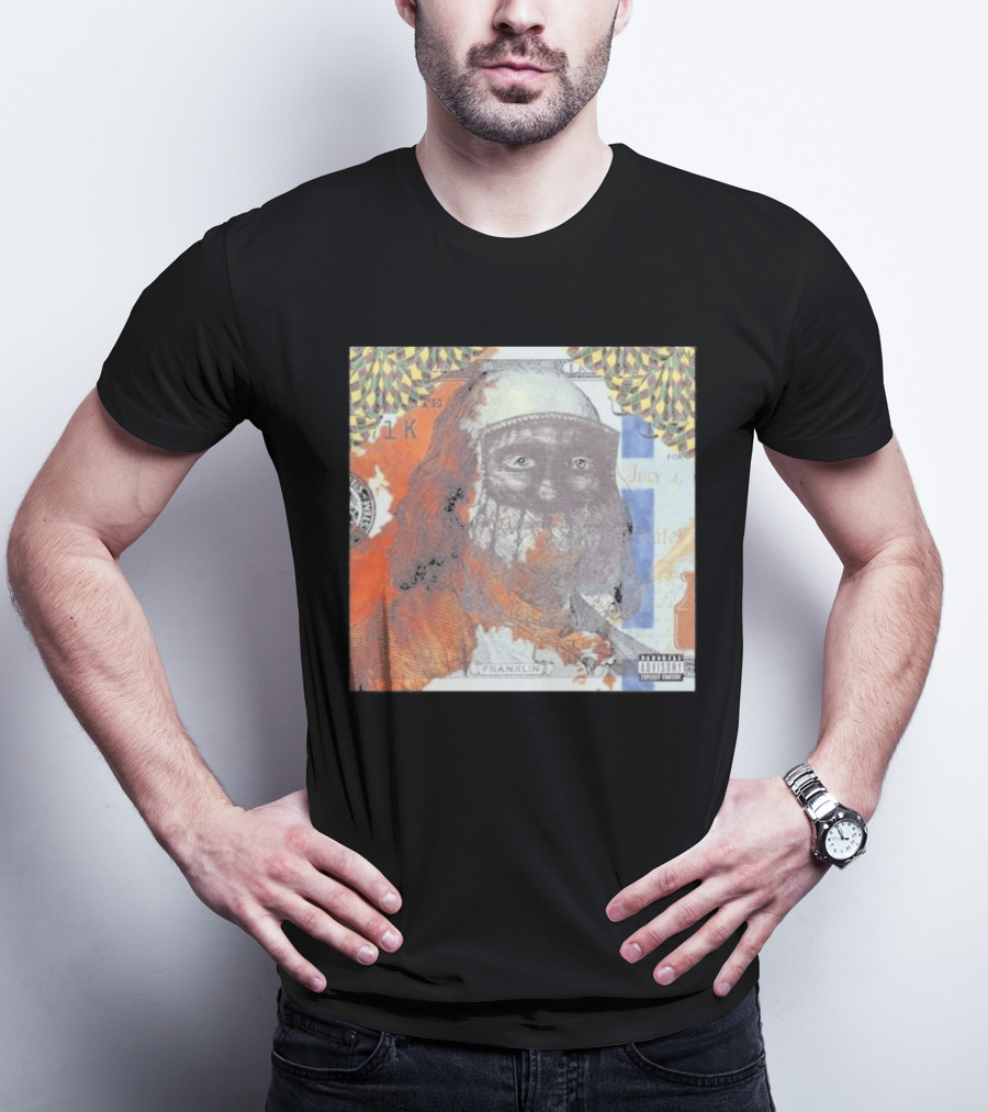 US Vs. Them Franklin Money Mask Art Parental Advisory T-Shirt