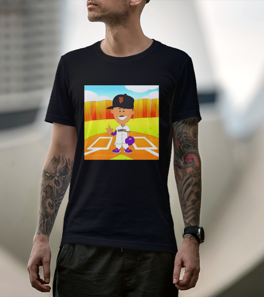 Willy Adames San Francisco Giants Cartoon Player T-Shirt