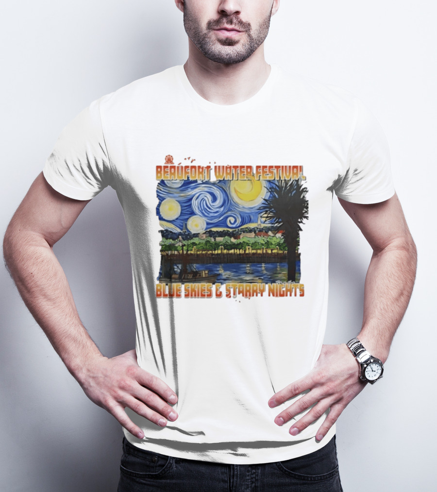 69th Annual Beaufort Water Festival Blue Skies And Starry Nights T-Shirt