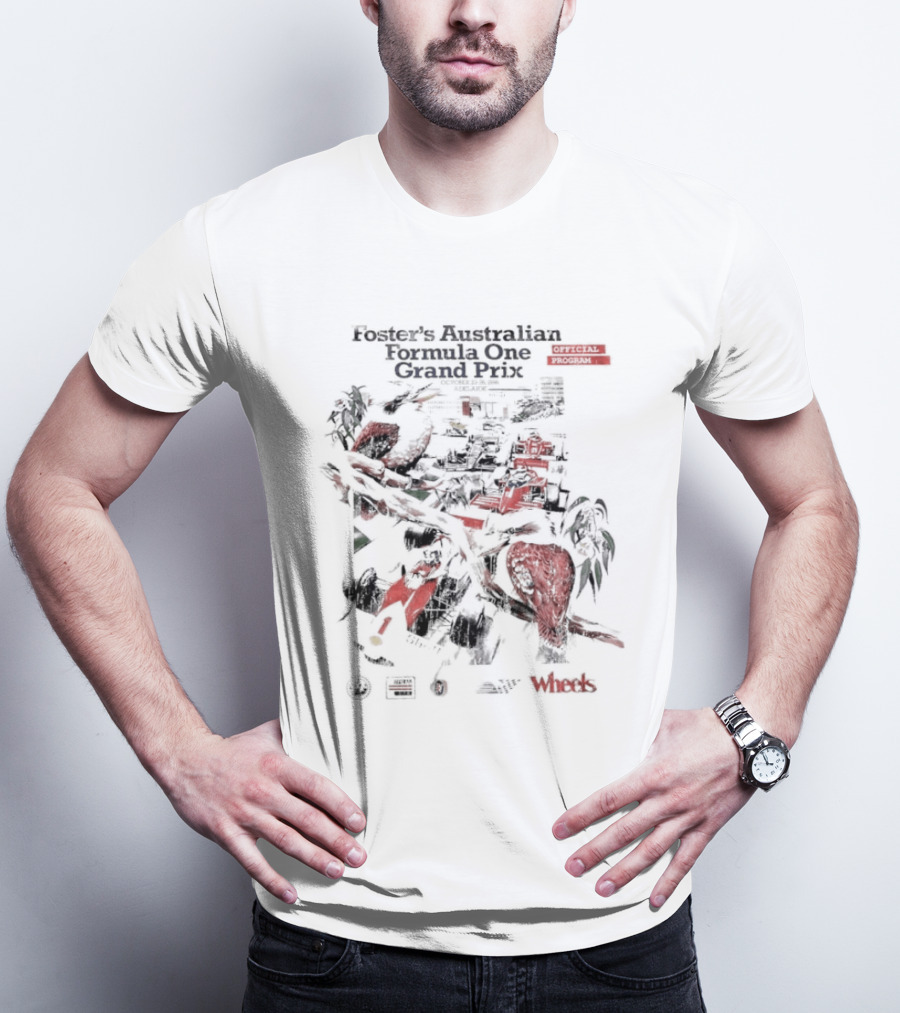 Foster's Australian Formula One Grand Prix Adelaide 1986 Program T-Shirt