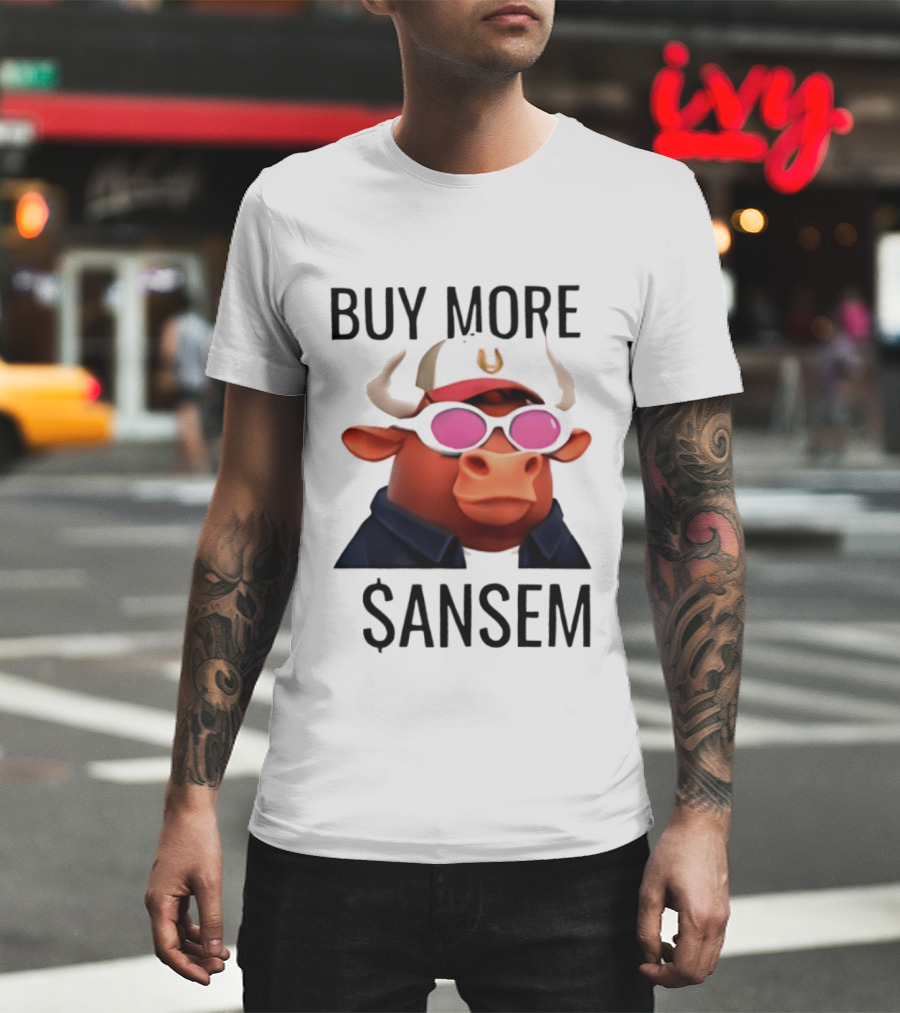 BUY MORE SANSEM Crypto Bull Finance T-Shirt