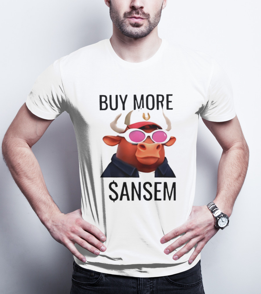 BUY MORE SANSEM Crypto Bull Finance T-Shirt