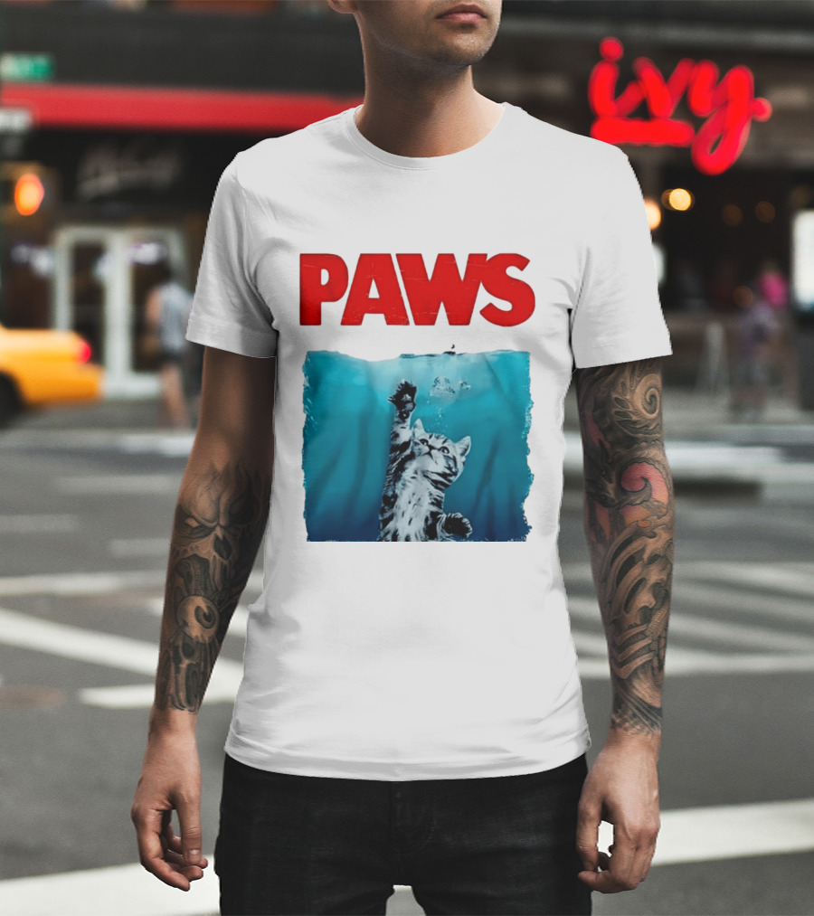 PAWS Cat Kitten Jaws T-Shirt