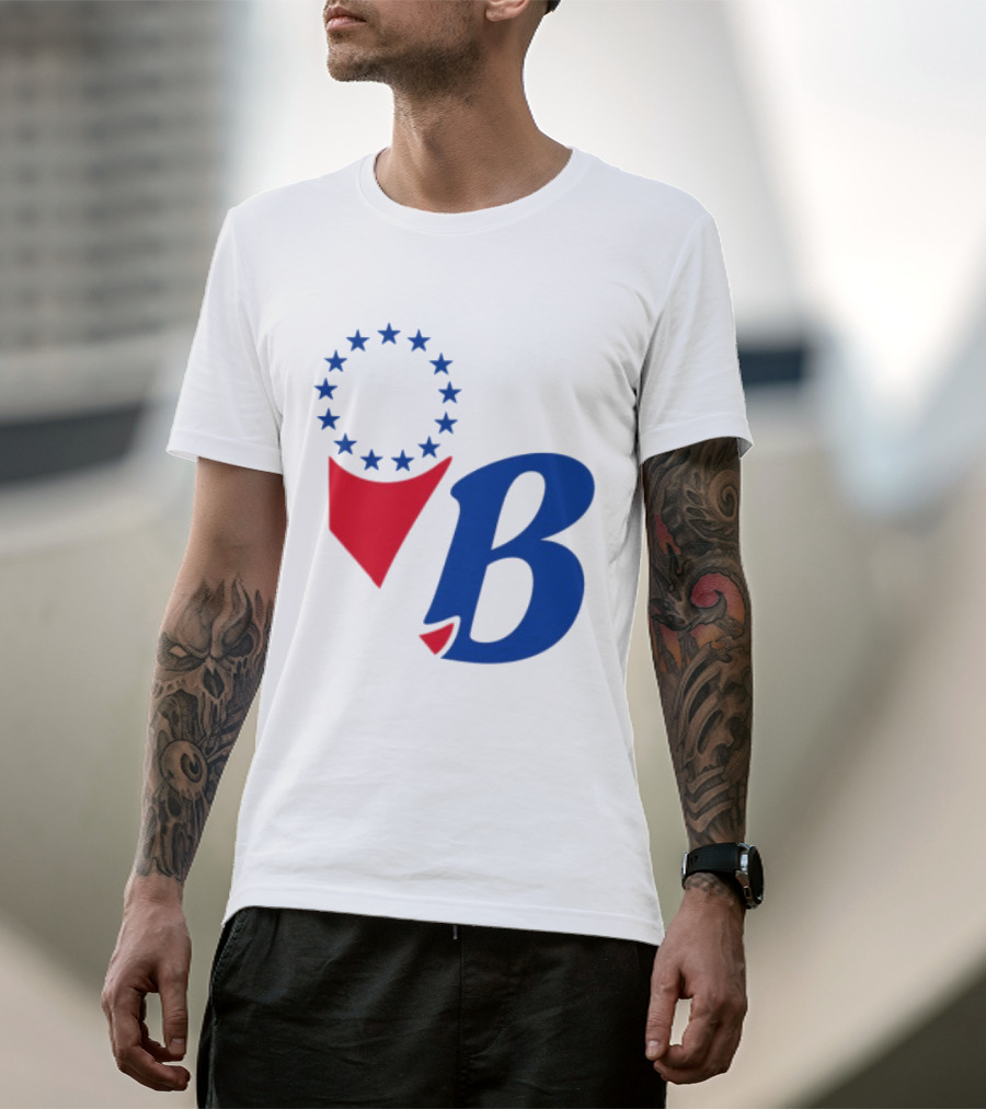 Chinatown Market Store Let Brotherly Love Philadelphia B Icon Circle Stars T-Shirt