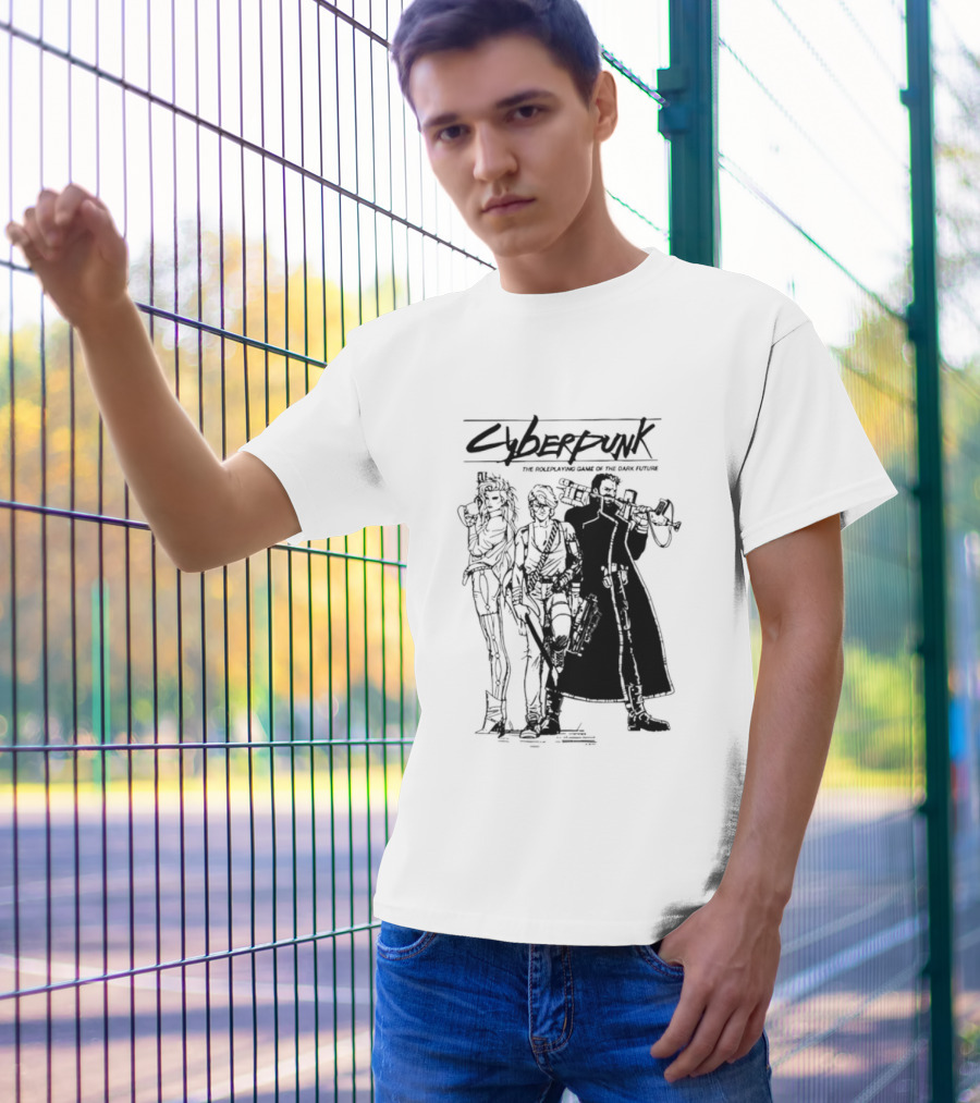 Cyberpunk The Roleplaying Game Of The Dark Future Silhouette Art Characters T-Shirt