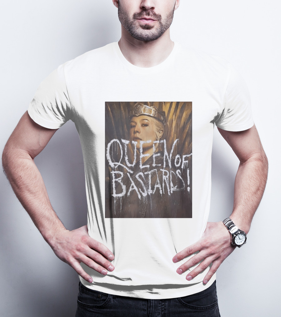 Rhaenyra Targaryen Queen Of Bastards House Of The Dragon Iron Throne Crown T-Shirt