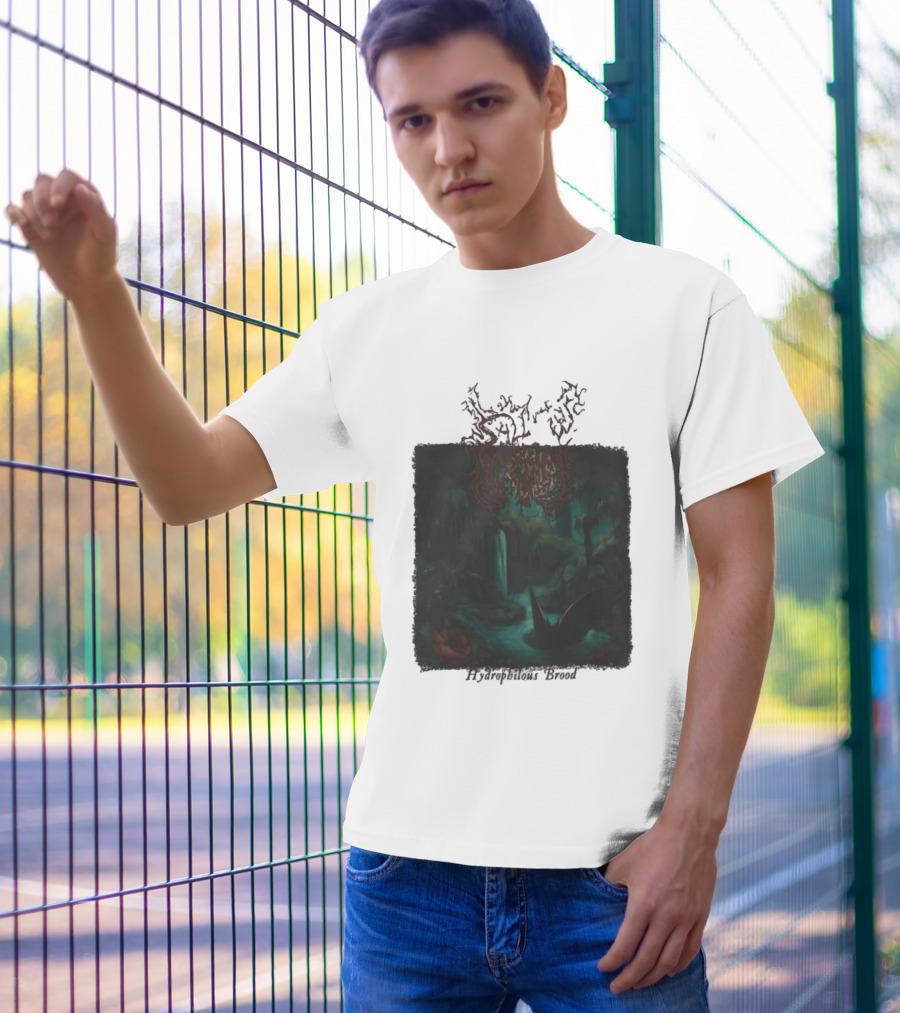 Sallow Hydrophilous Brood Metal Nightmare Forest Scene T-Shirt
