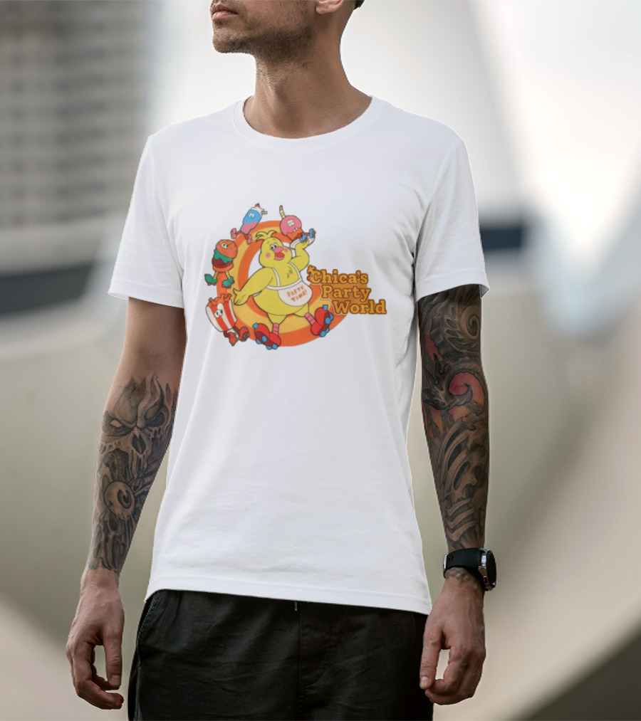 Hex Store Hex X Fnaf Chica's Party World Secret Of The Mimic 2 Party Time T-Shirt