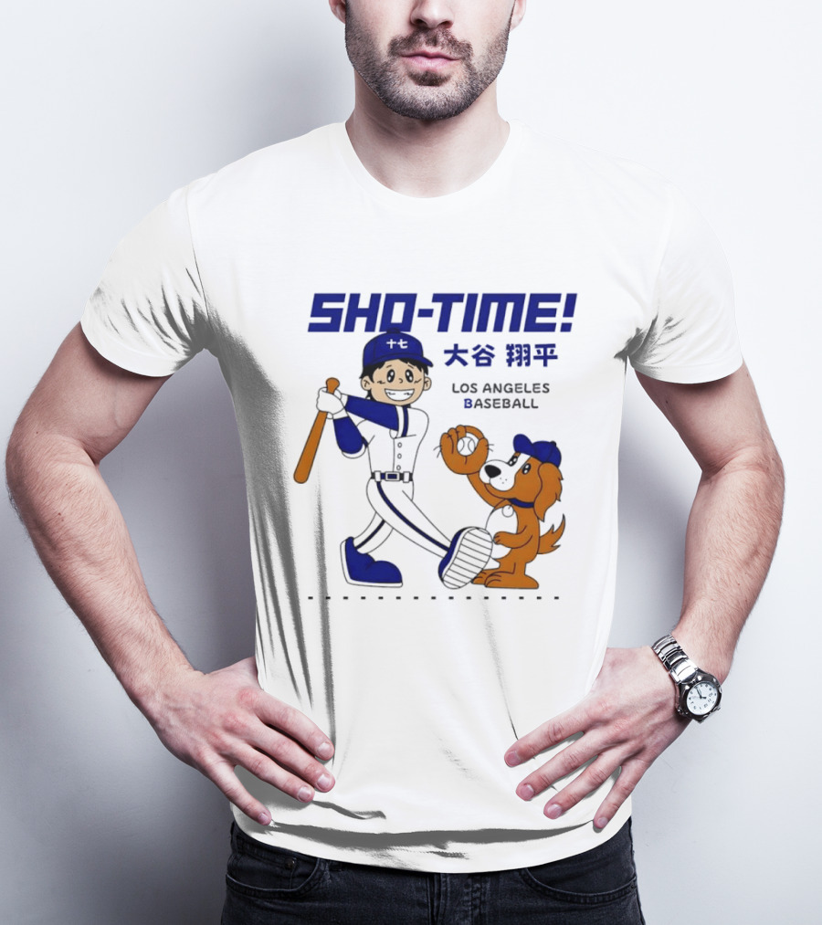 SHO TIME Shohei Ohtani Los Angeles Baseball Anime T-Shirt