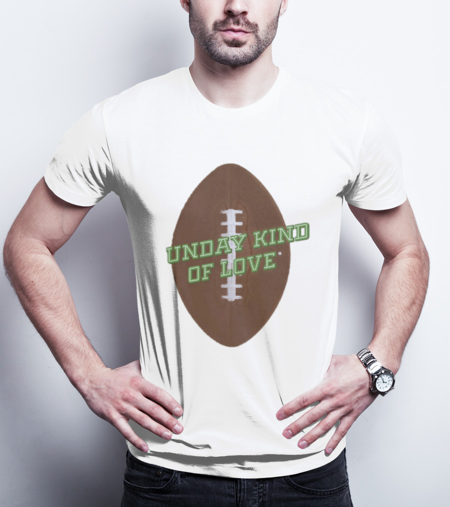 Sunday Kind Of Love Football Halftone Sports T-Shirt