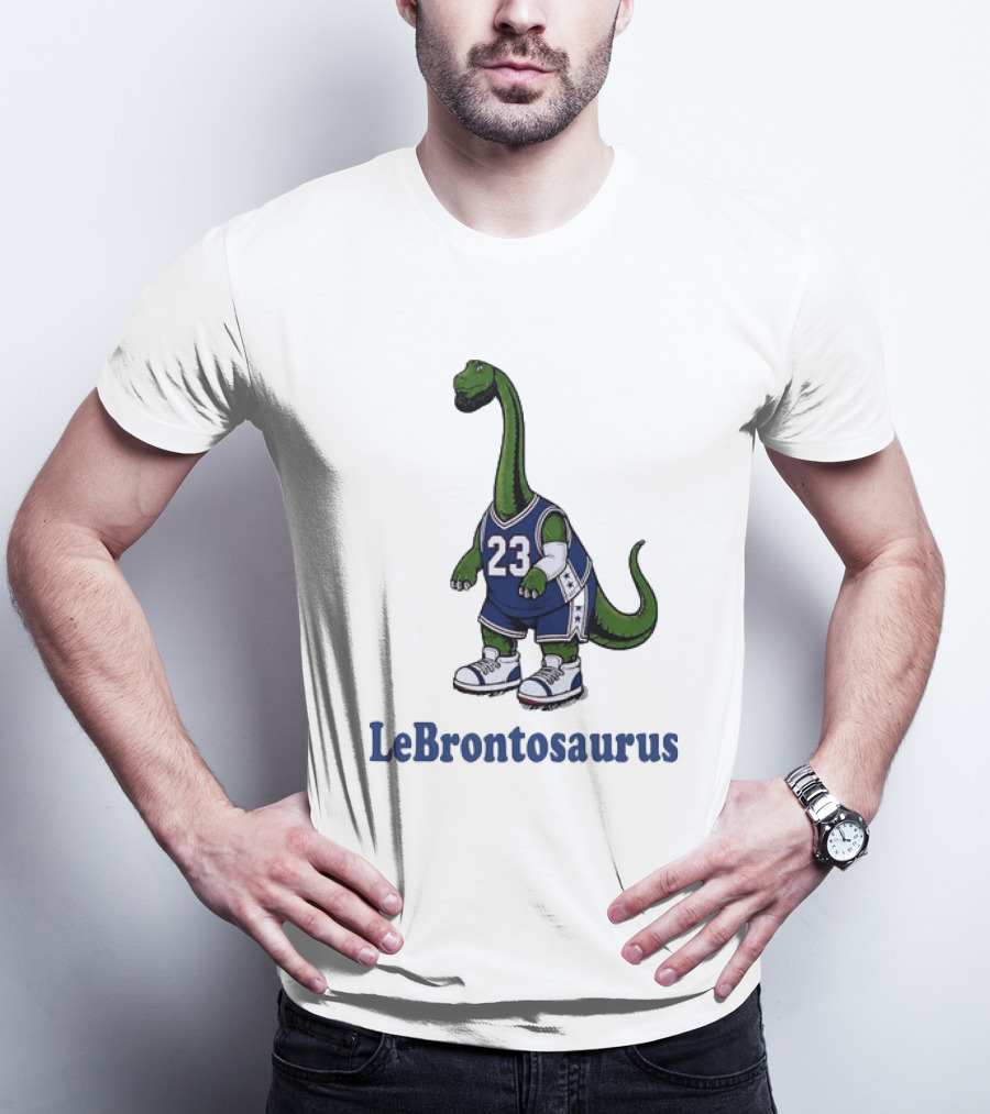 LeBrontosaurus Dinosaur Basketball Jersey Number 23 T-Shirt