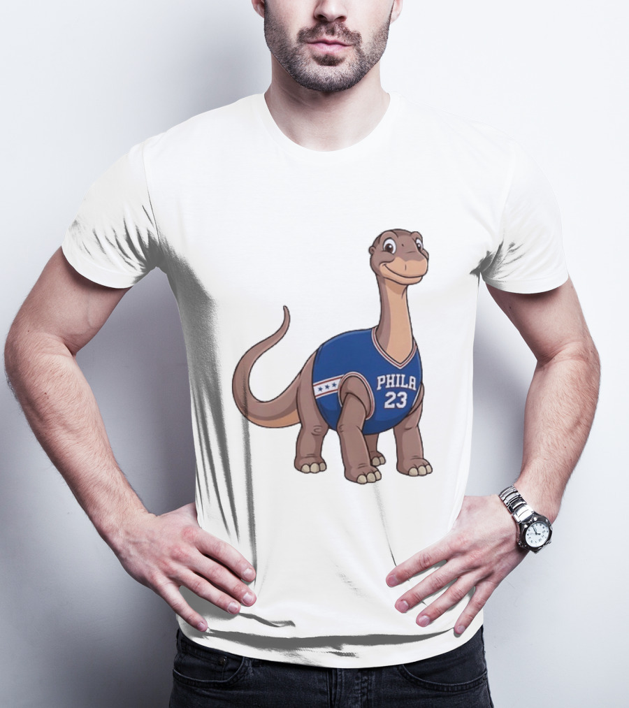 Philadelphia 76ers Littlefoot Dinosaur LeBron James 23 T-Shirt