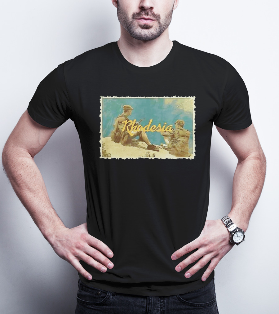 Rhodesia Soldiers Bush War Vintage Nostalgia T-Shirt