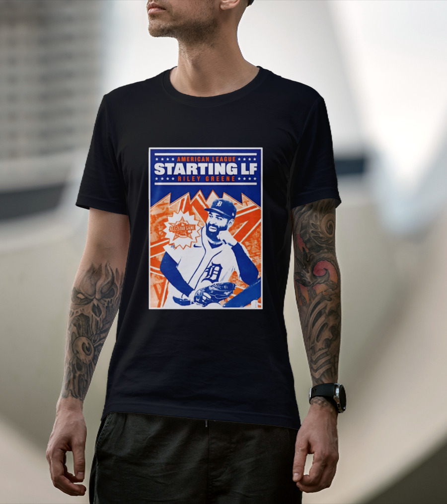 American League Starting LF Riley Greene 2024 All Star Game T-Shirt