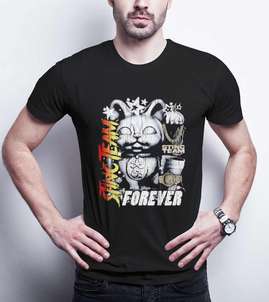 Stinc Team Forever Lucky Cat Bootleg Stinc Team Forever T-Shirt
