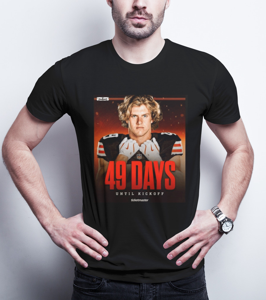 49 Days Until Kickoff NFL Countdown Ticketmaster Promotion T-Shirt