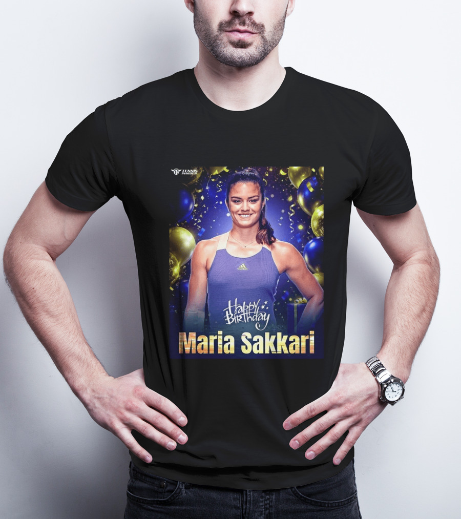 Happy Birthday Maria Sakkari Tennis Insider Celebration T-Shirt
