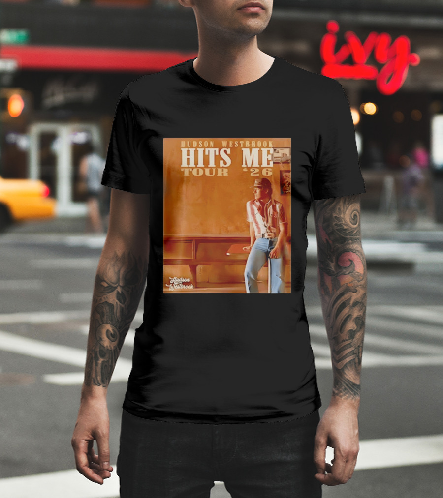 Hudson Westbrook Hits Me Tour '26 Retro Americana T-Shirt