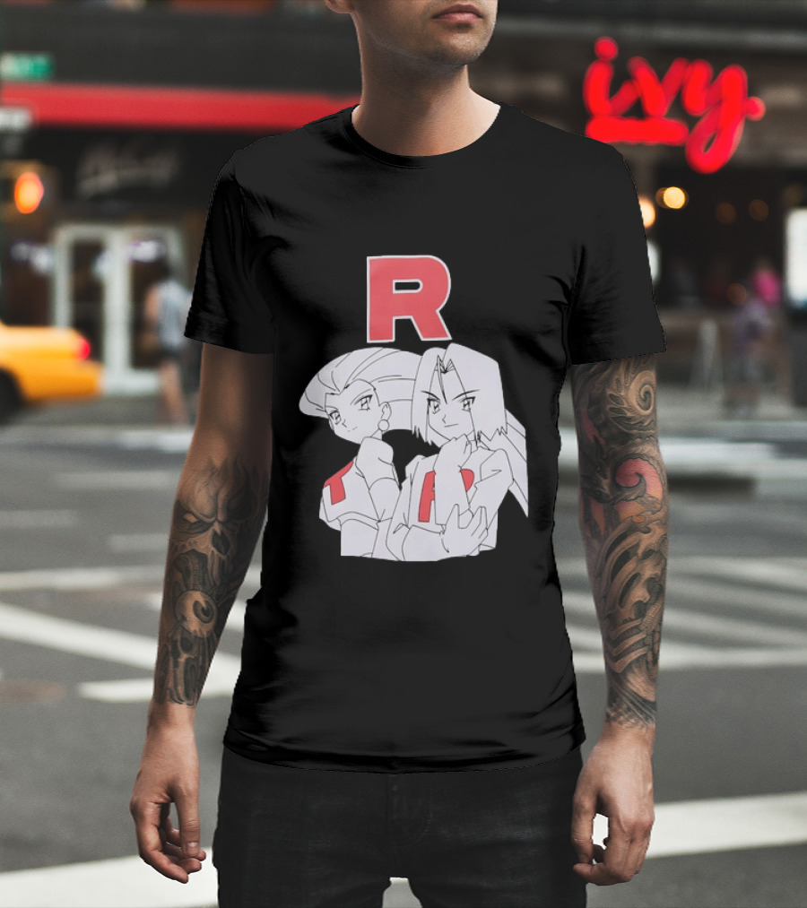 Jessie James Team Rocket R POKEMON Characters T-Shirt