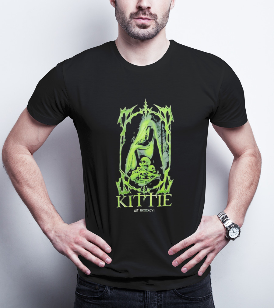 Kittie Est MCMXCVI Gothic Skull Reaper Band Nu Metal T-Shirt