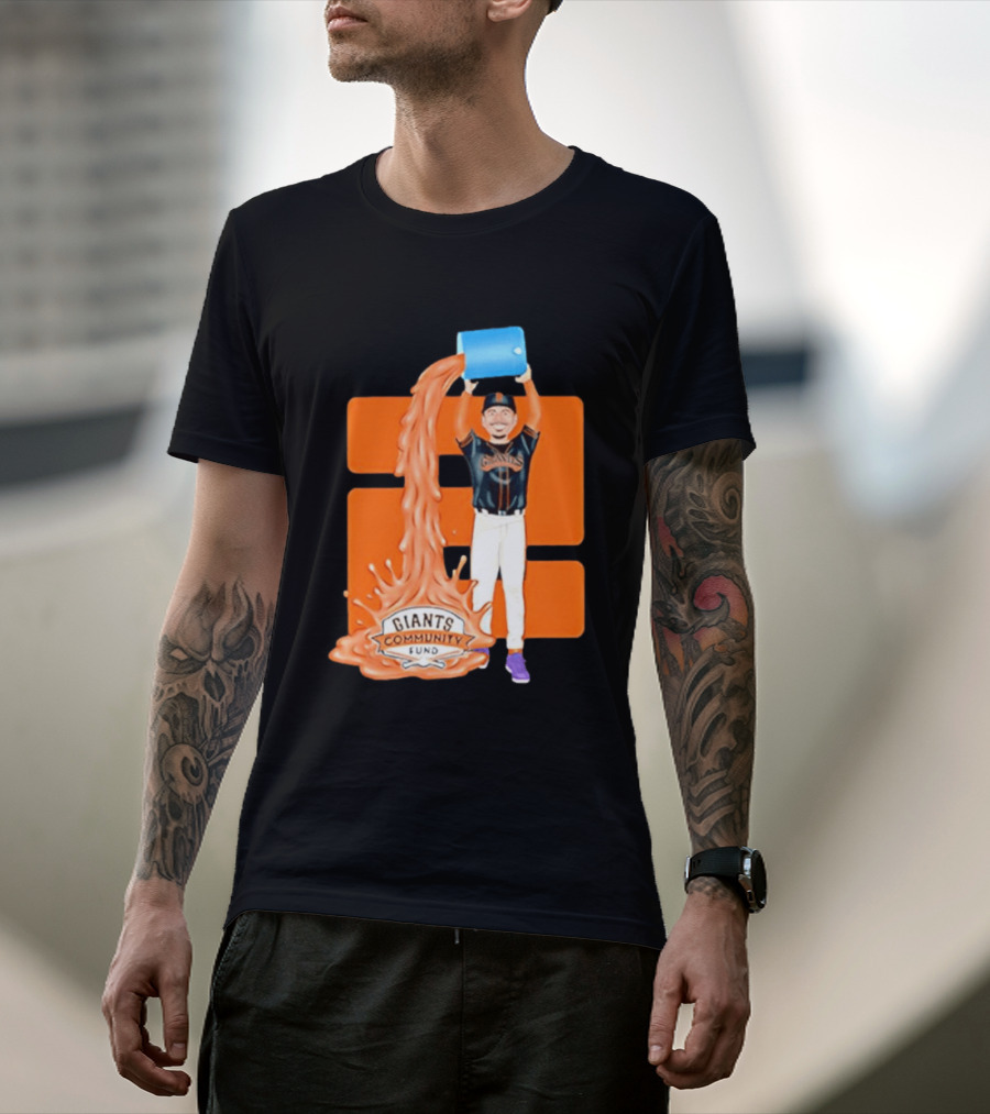 San Francisco Giants Community Fund Logan Webb Splash T-Shirt