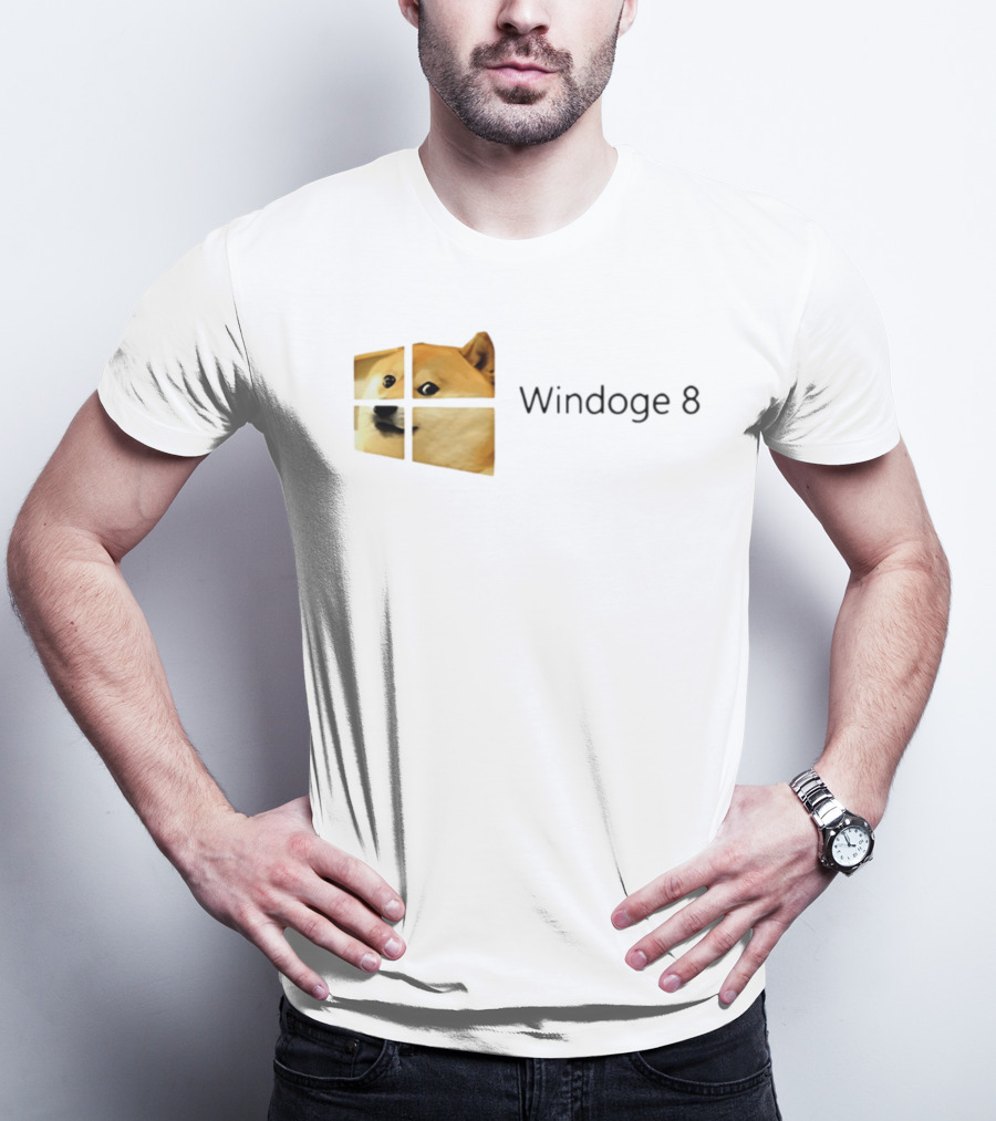 Doge Meme Windoge 8 Windows T-Shirt